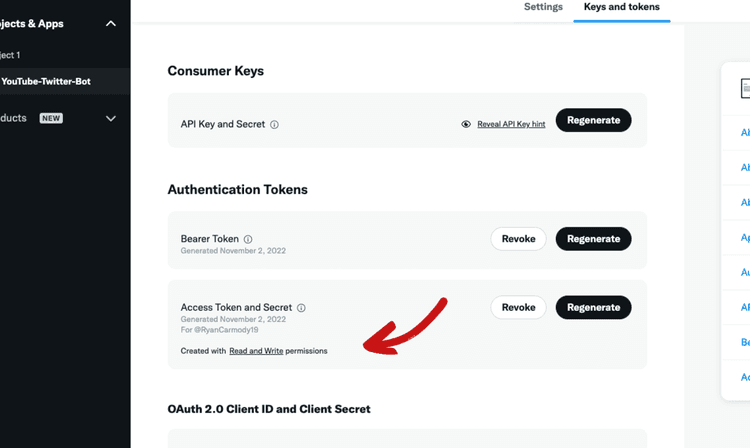 Generate your keys and tokens for the Twitter API – Ryan Carmody